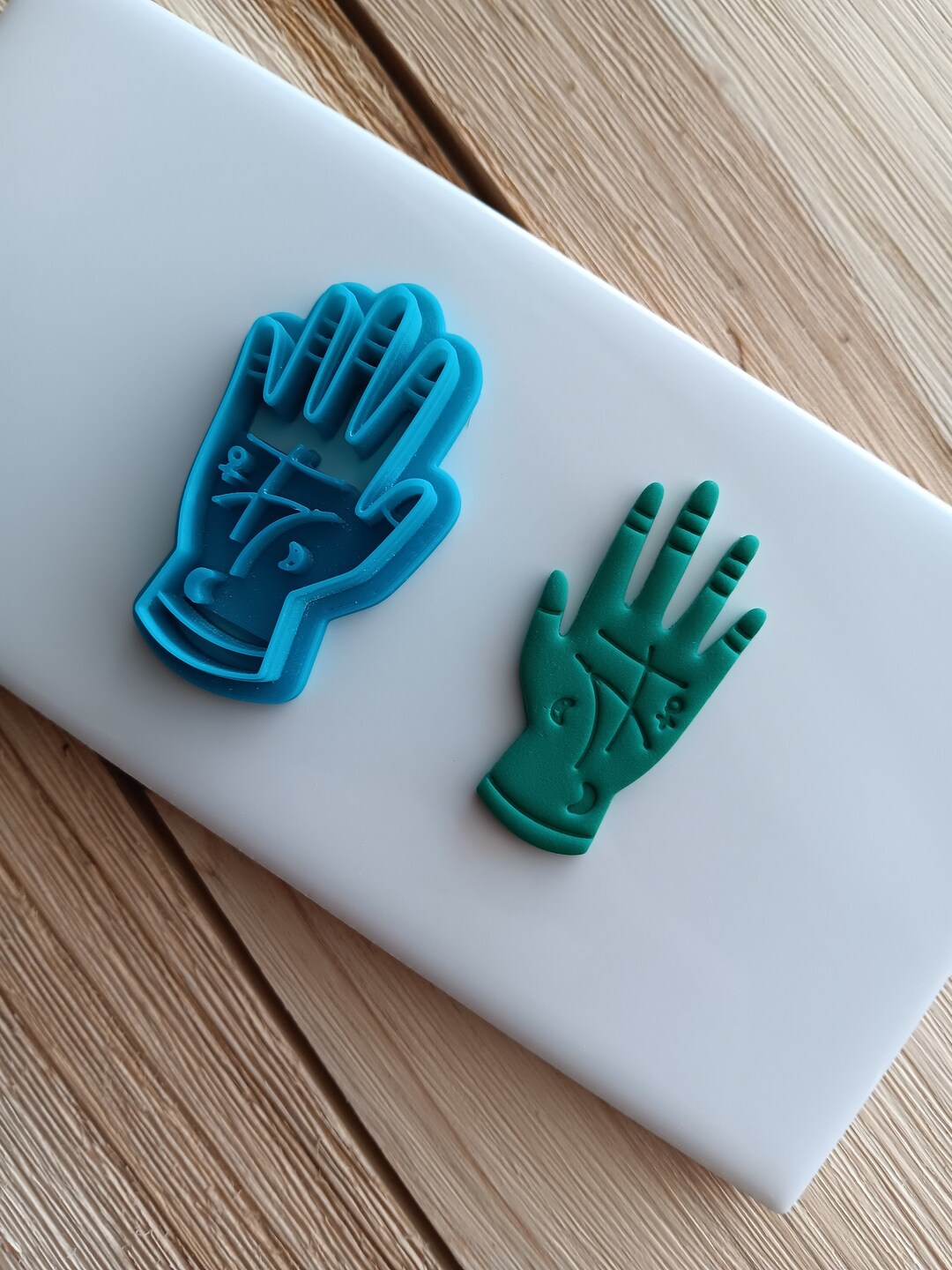Occult Palmistry Hand - Polymer Clay Cutter Tool - Halloween Vibes - Etsy