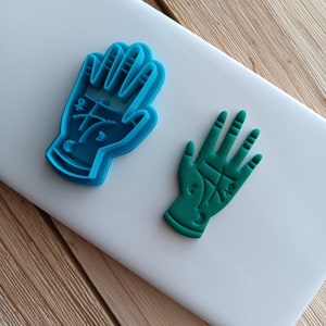 Occult Palmistry Hand - Polymer Clay Cutter Tool - Halloween Vibes - Etsy