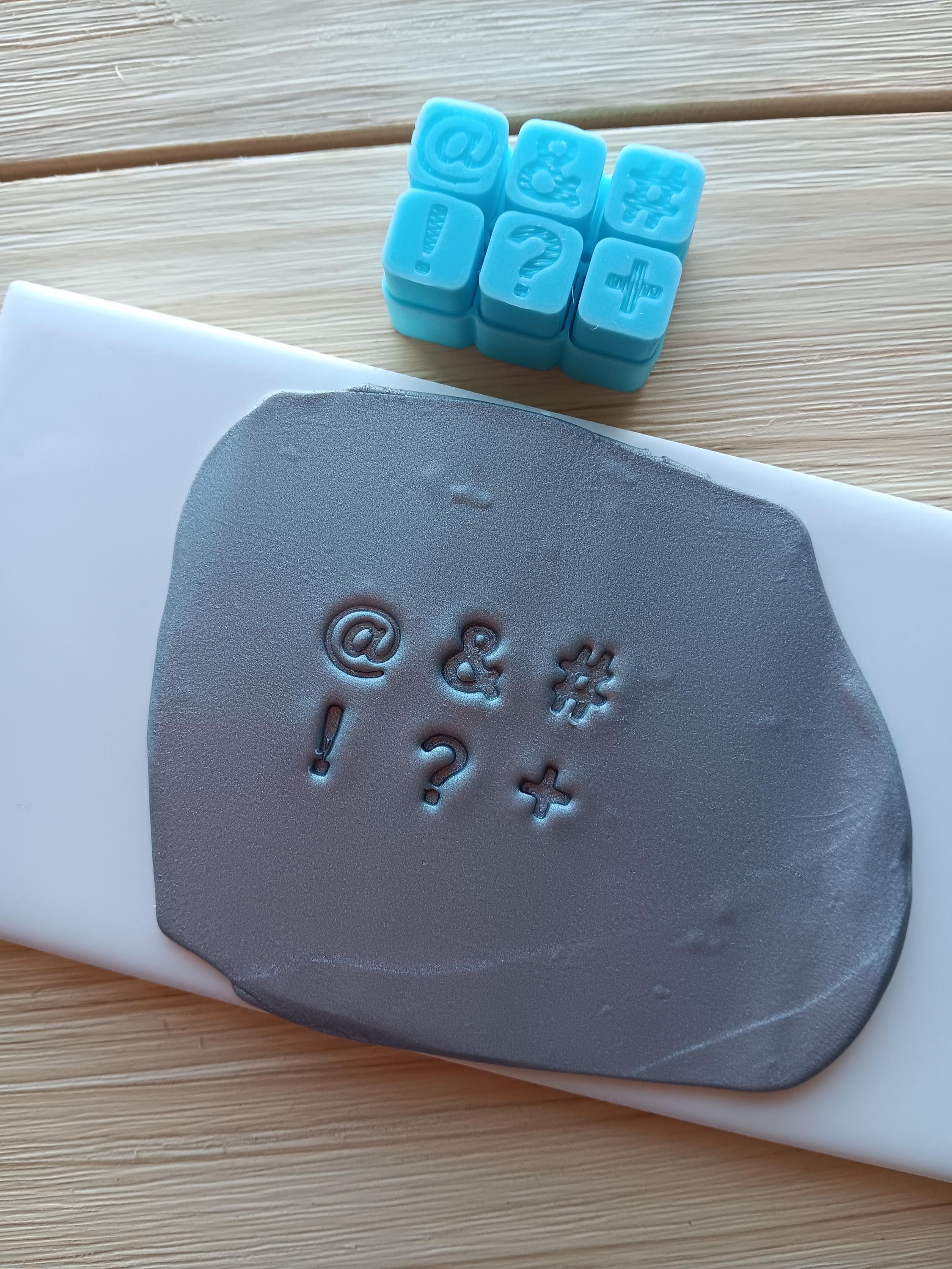 Alphabet Number and Symbol Stamp Sets - Polymer Clay Cutter Tool ...