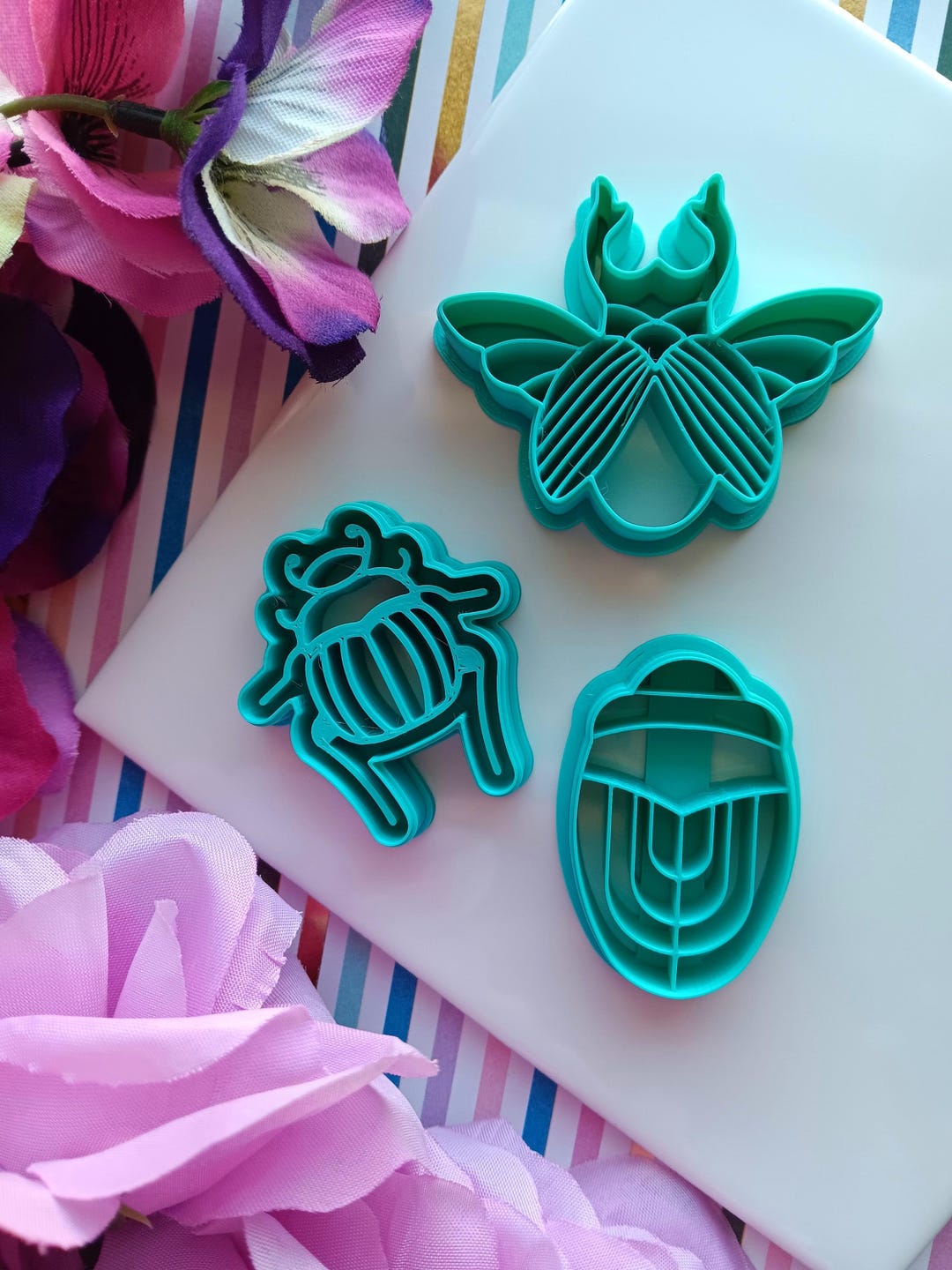 Spring Beetles - Polymer Clay Cutter - Multiple Designs and Sizes ...