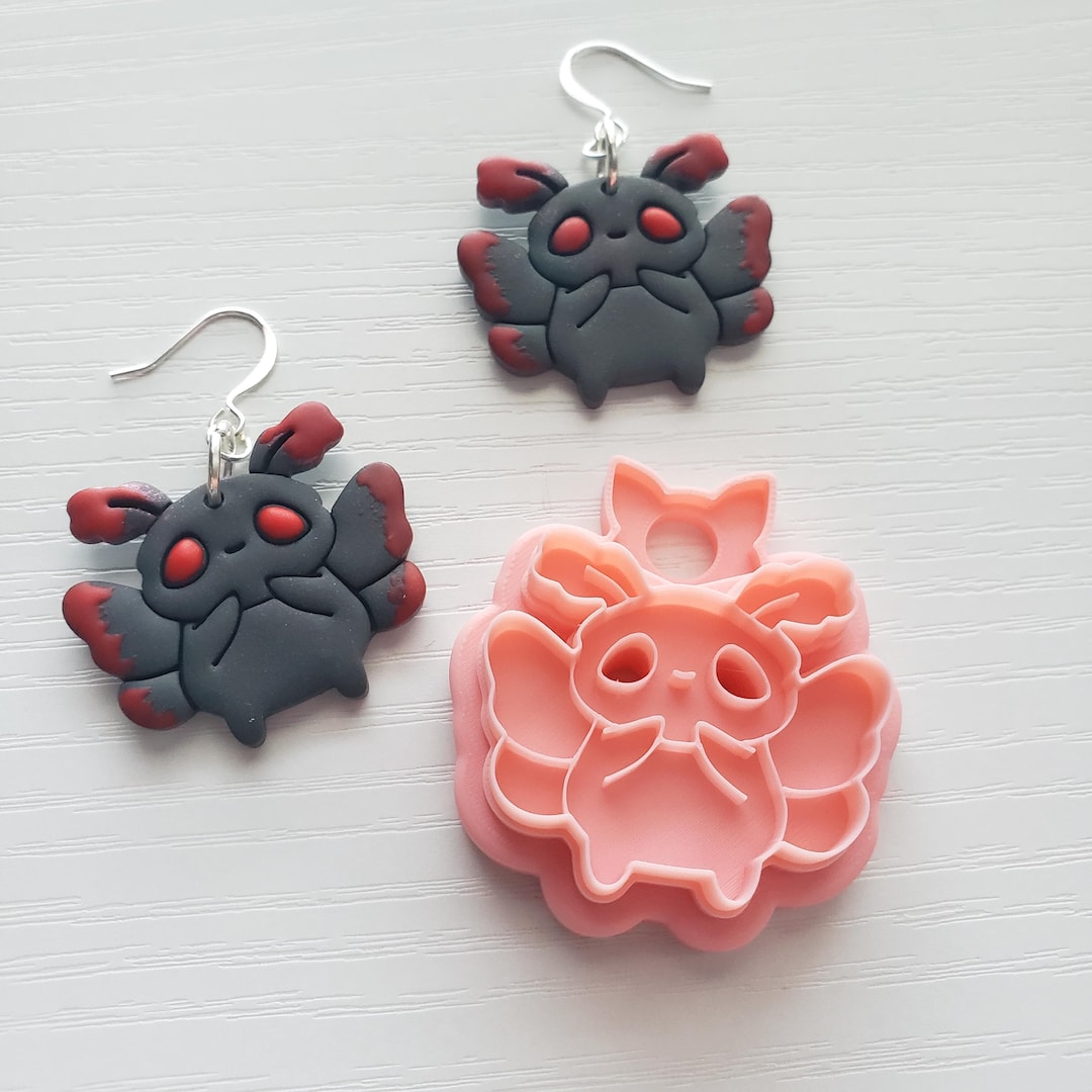 Mothman - Small, Large, or Stud Sizes - Polymer Clay Cutter Tool - Cute ...