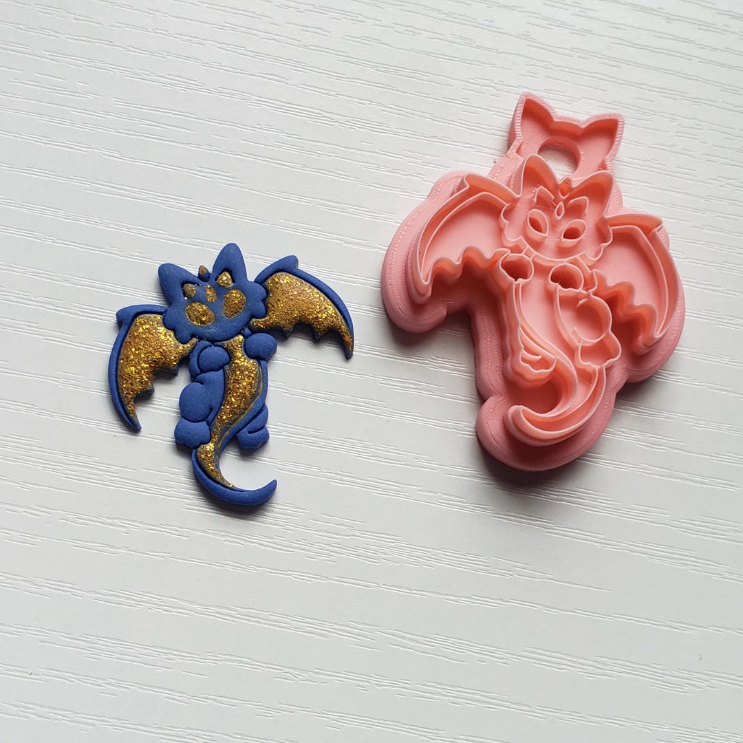 Front Facing Flying Dragon - Polymer Clay Cutter Tool - Cute Designs by ...