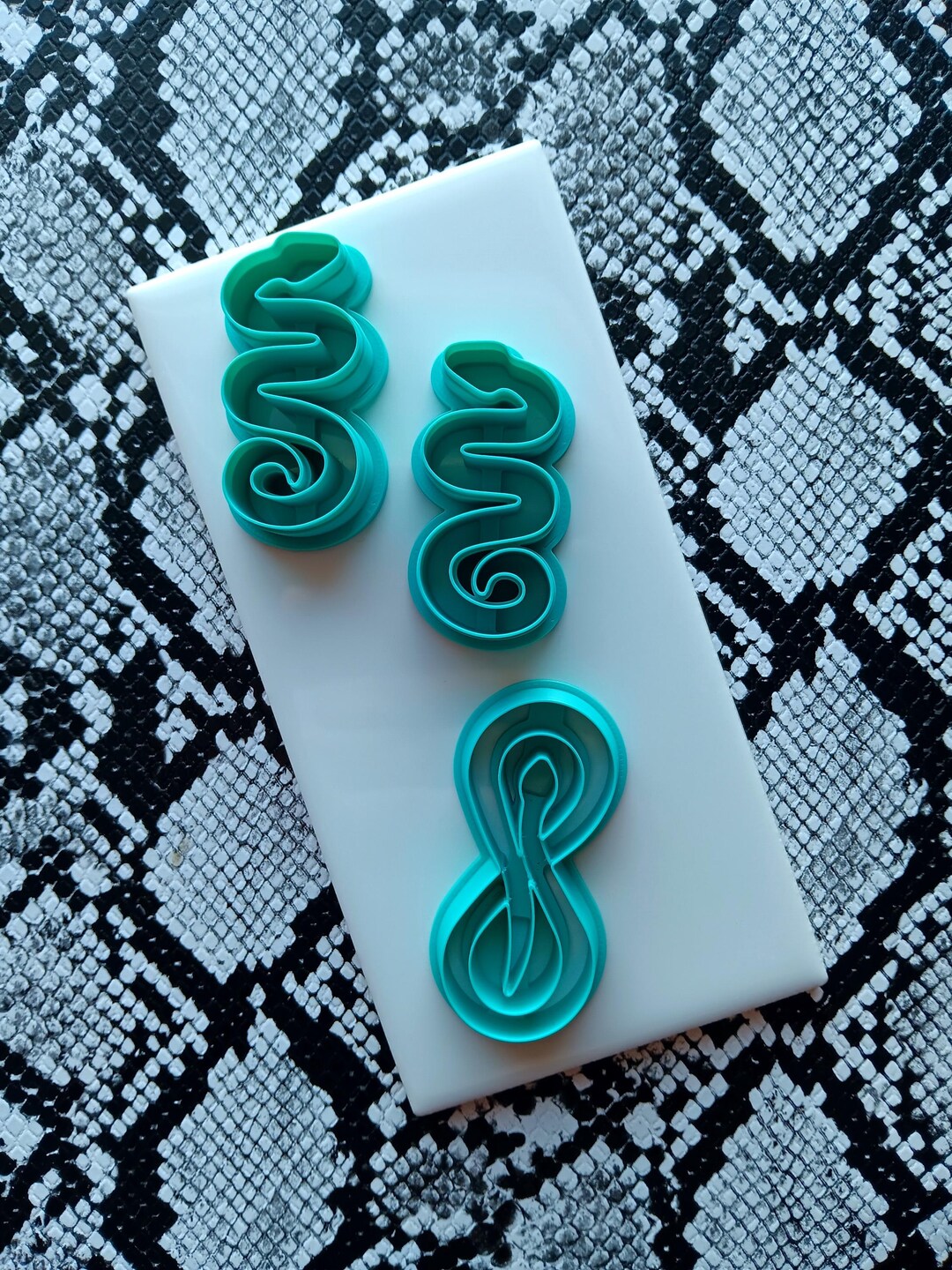 Infinity and Wavy Snake - Polymer Clay Cutter Tool - Reptile Serpent ...