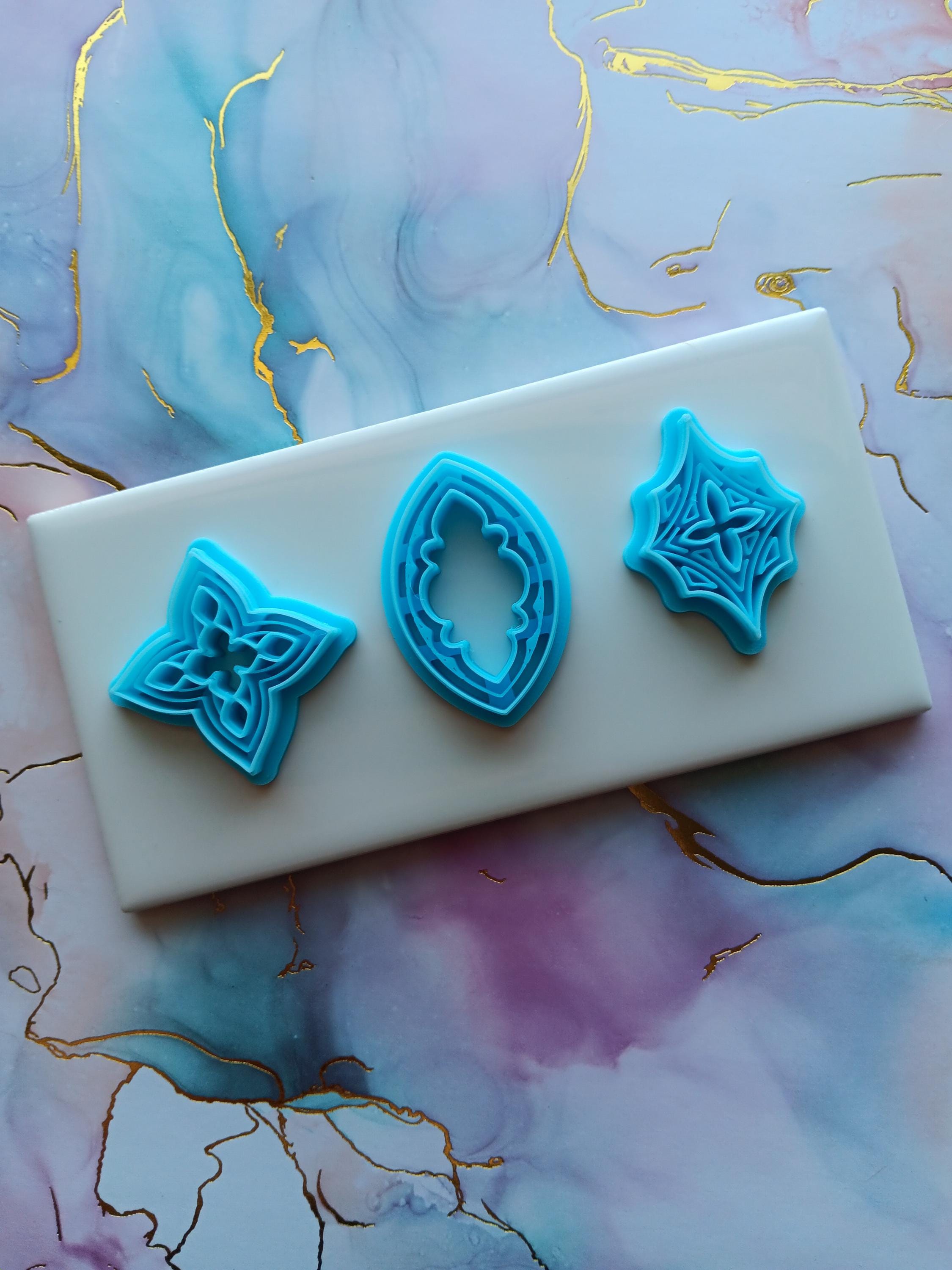 Star and Ellipse Gothic Windows - Polymer Clay Cutter Tool - Multiple ...