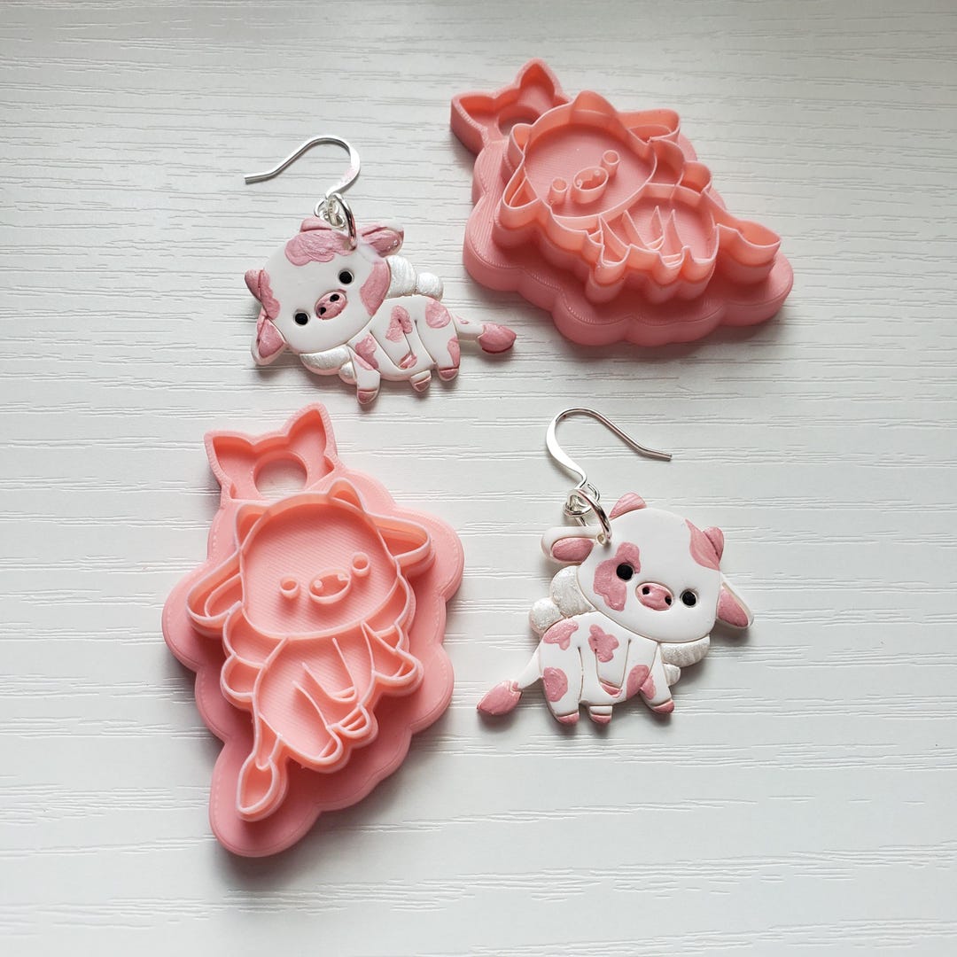 Cow Fairy - Polymer Clay Cutter Tool - Cute Designs by the Pudgy Art ...