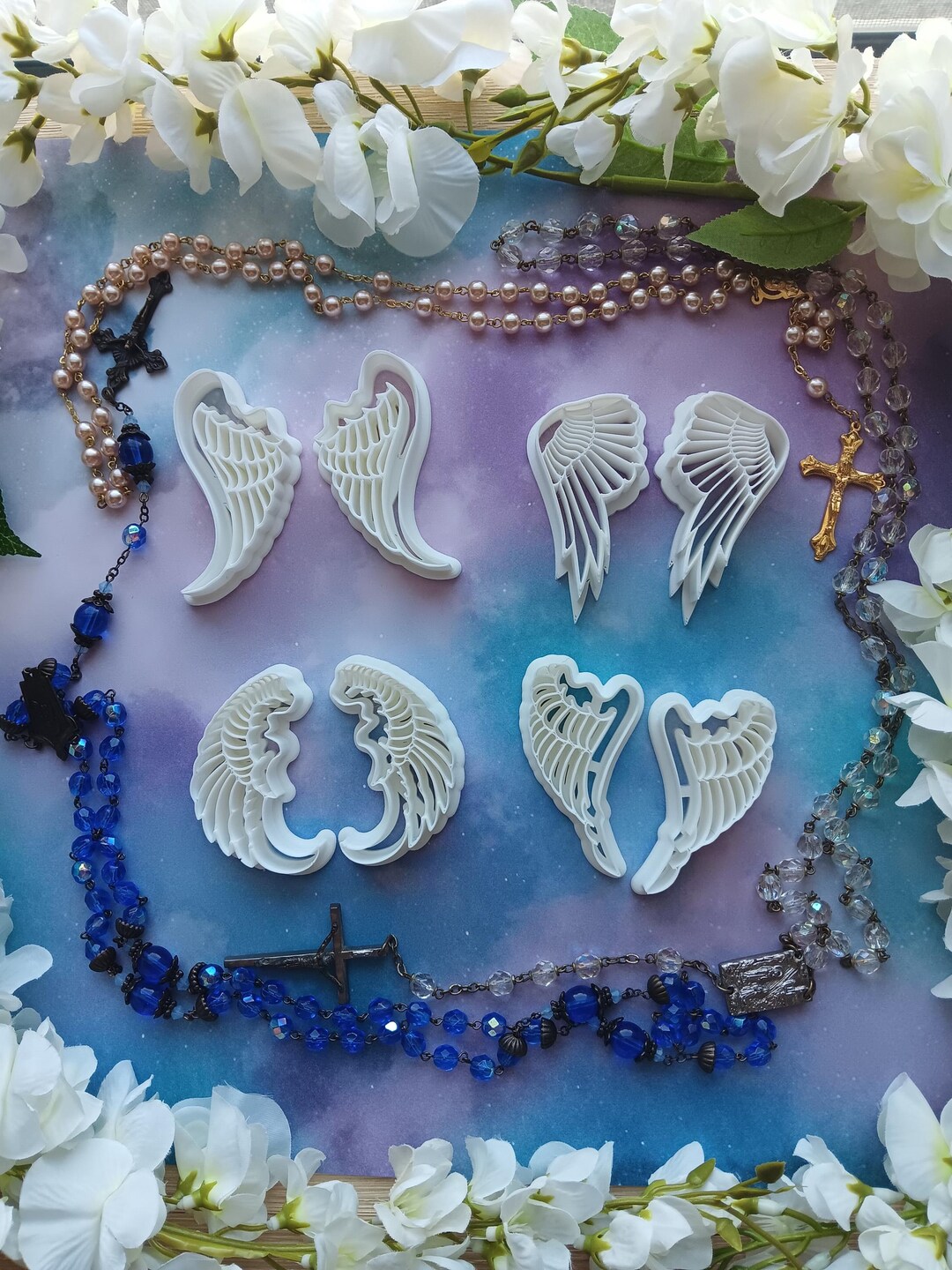 Arch Angel Wing Set No 1 - EXCLUSIVE DESIGN - Polymer Clay Cutter Tool ...