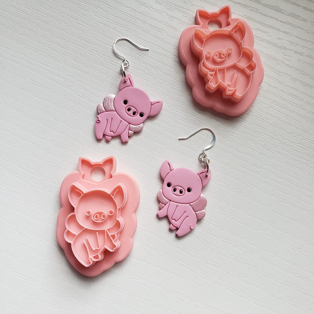 Pig Fairy - Polymer Clay Cutter Tool - Cute Designs by the Pudgy Art ...