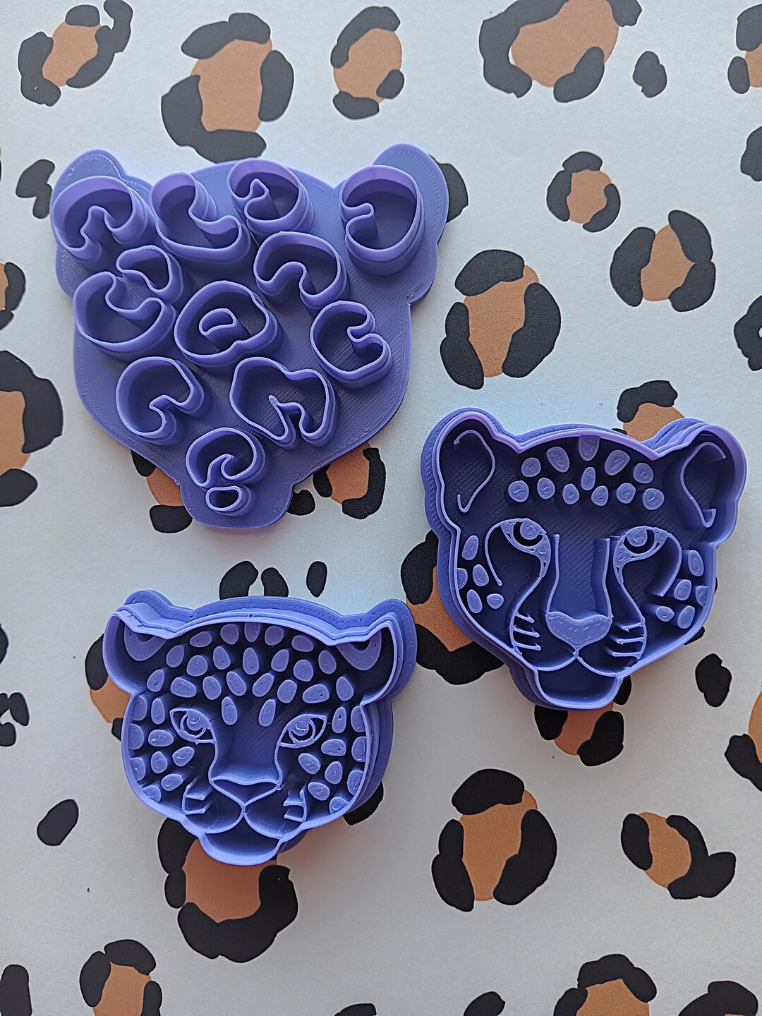 Big Cats Polymer Clay Cutter - Cheetah, Leopard, Animal Print Spots - Etsy