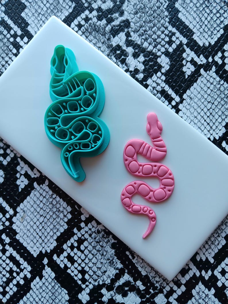 Spotted Snakes - EXCLUSIVE DESIGN - Polymer Clay Cutter Tool - Reptile ...