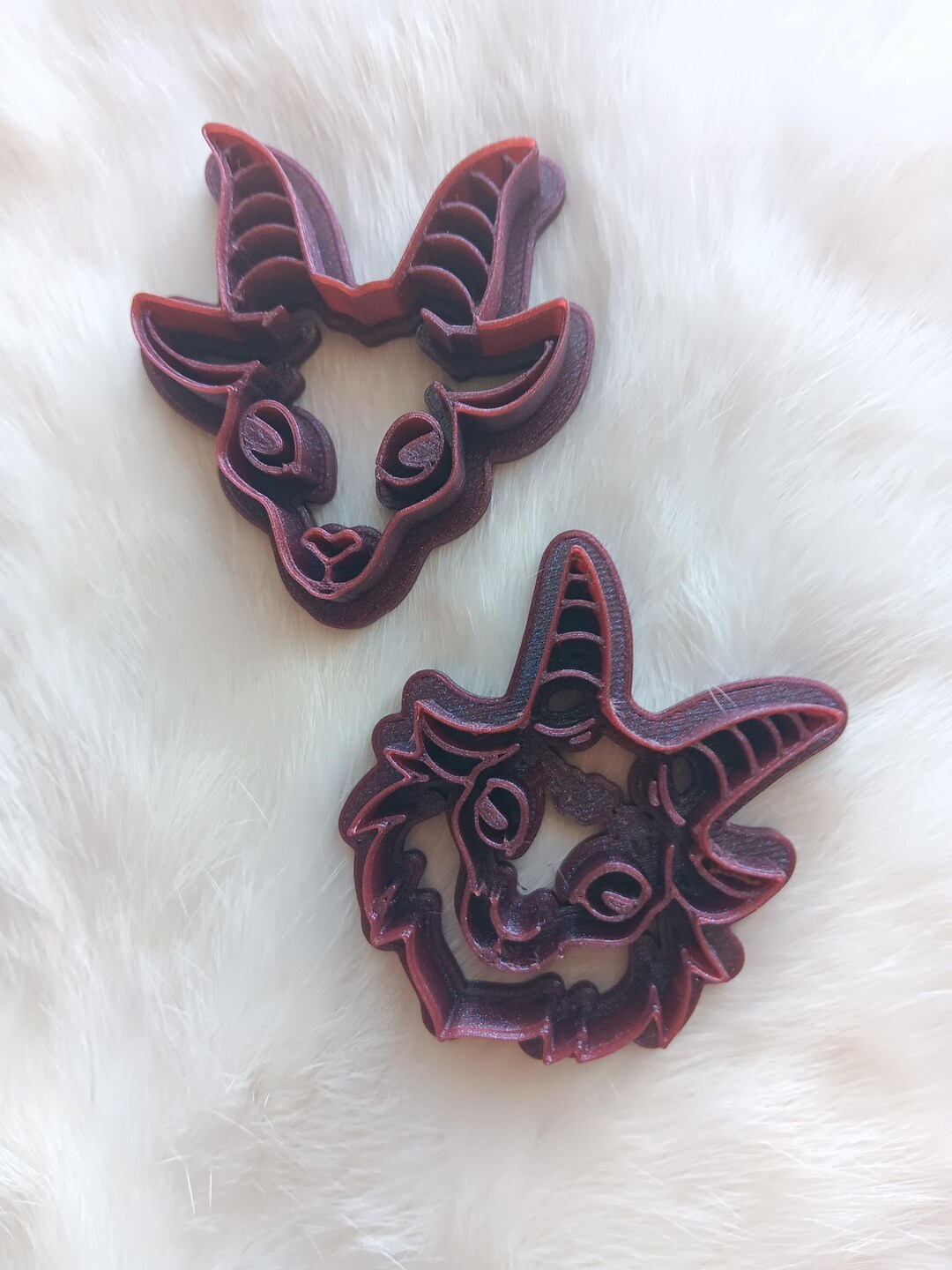 Horned Goat Heads - Exclusive Design - Polymer Clay Cutter Tool ...
