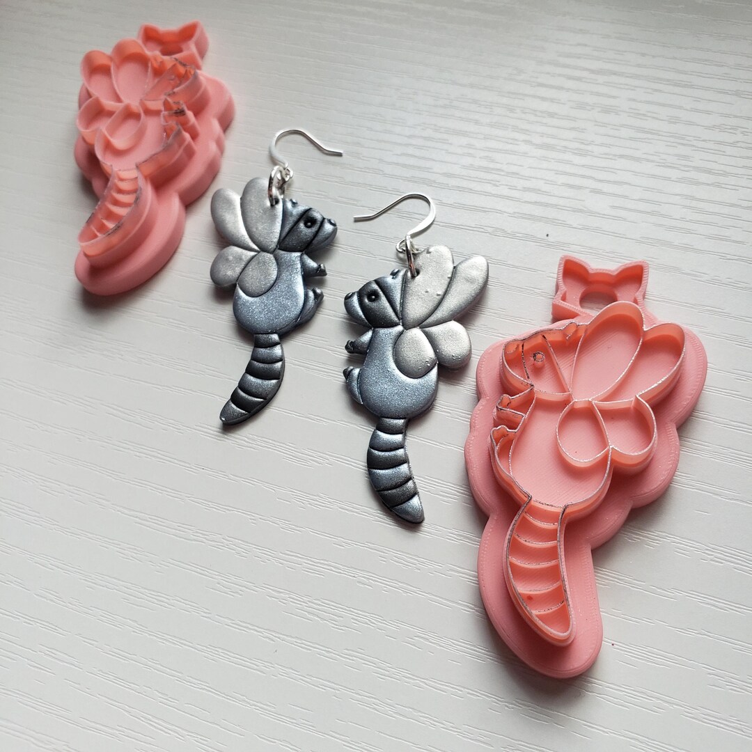 Raccoon Fairy - Polymer Clay Cutter Tool - Cute Designs by the Pudgy ...
