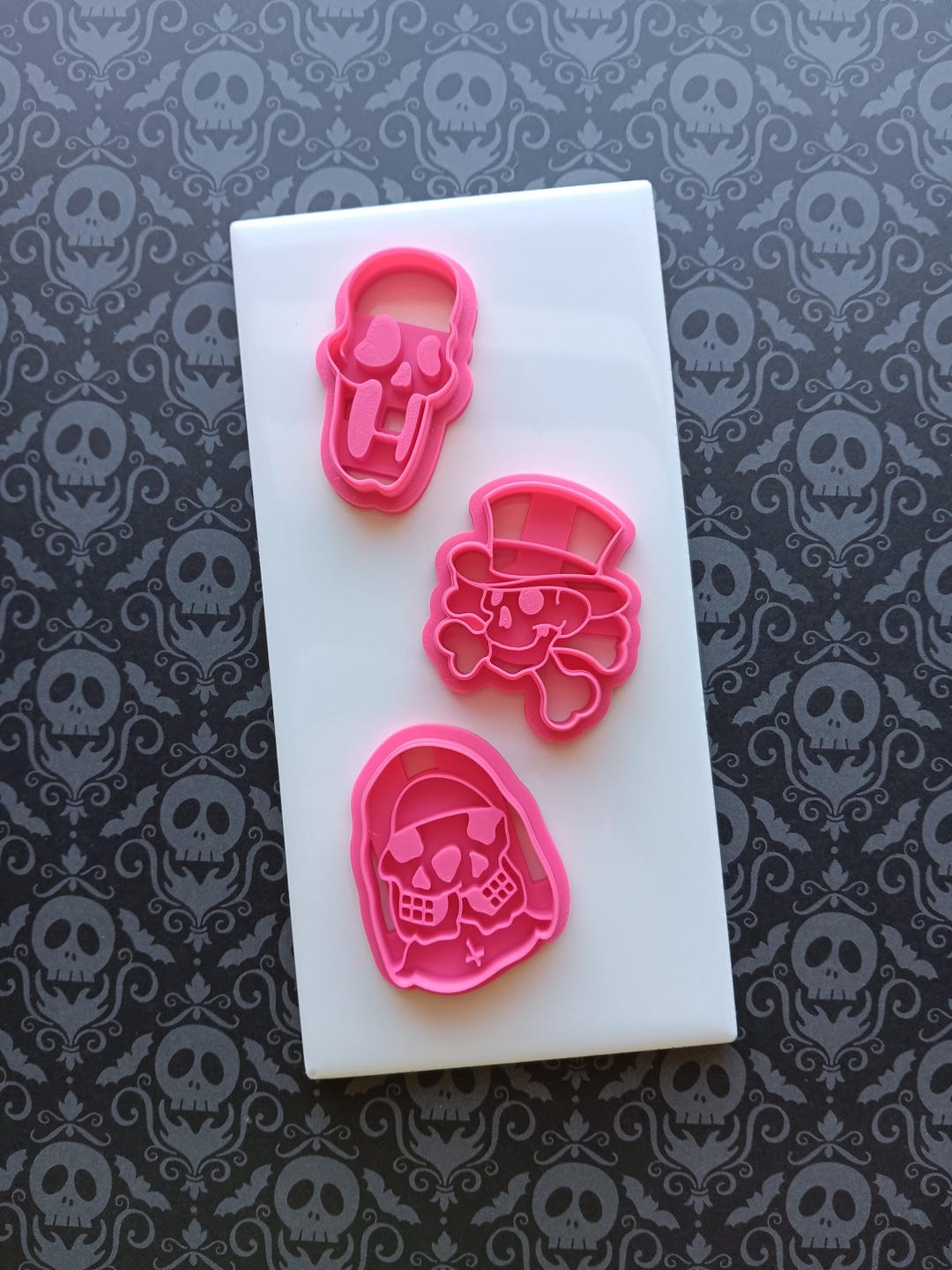 Classic Spooky Halloween Skulls - Polymer Clay Cutter Tool - Multiple ...