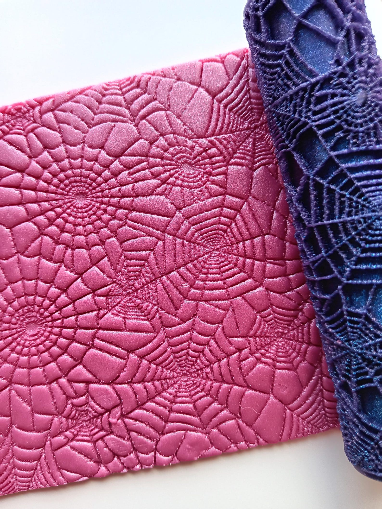 Spider Web Circles Texture Roller - Polymer Clay Tool - Spooky ...