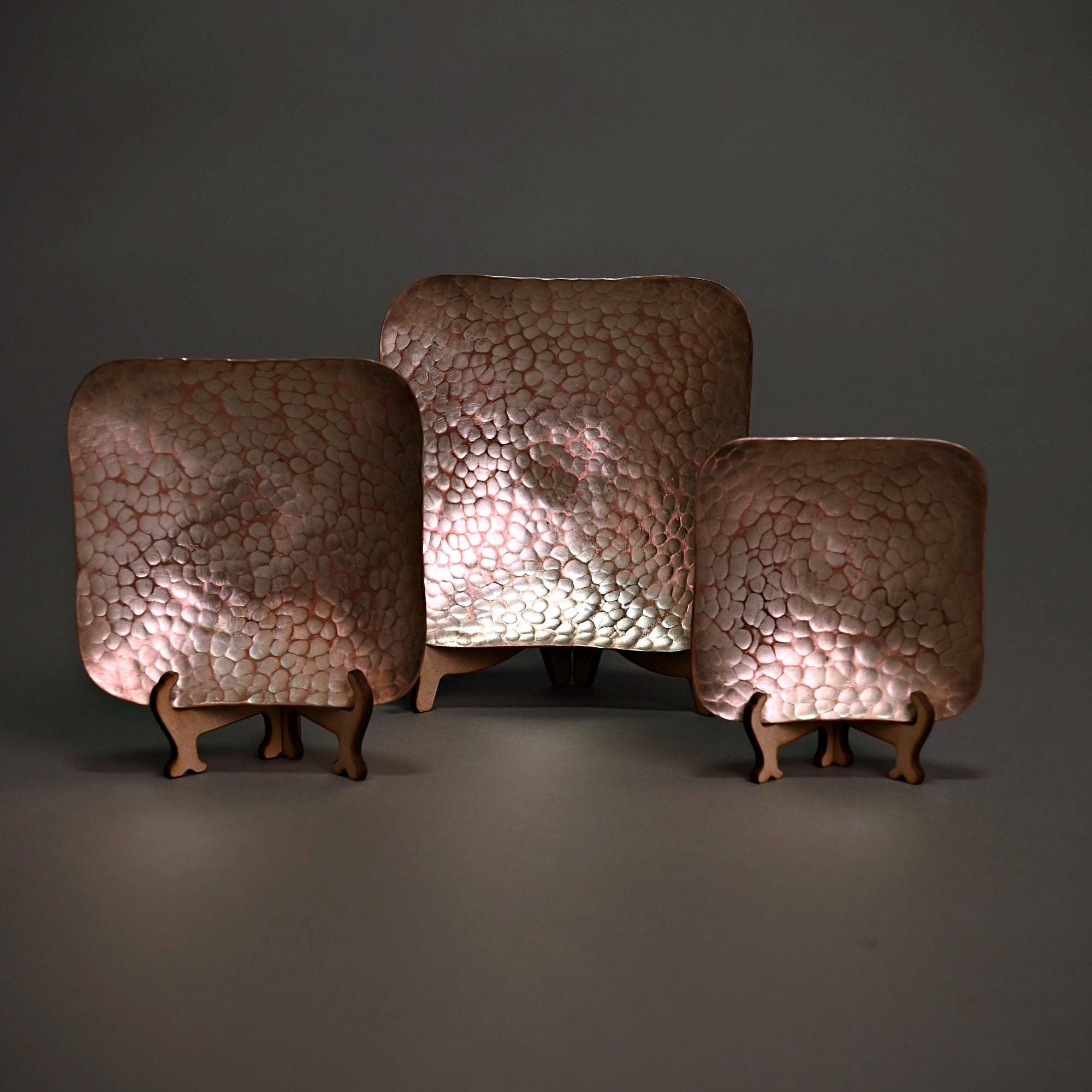 Celaya Tray Set in Faded Copper - Etsy