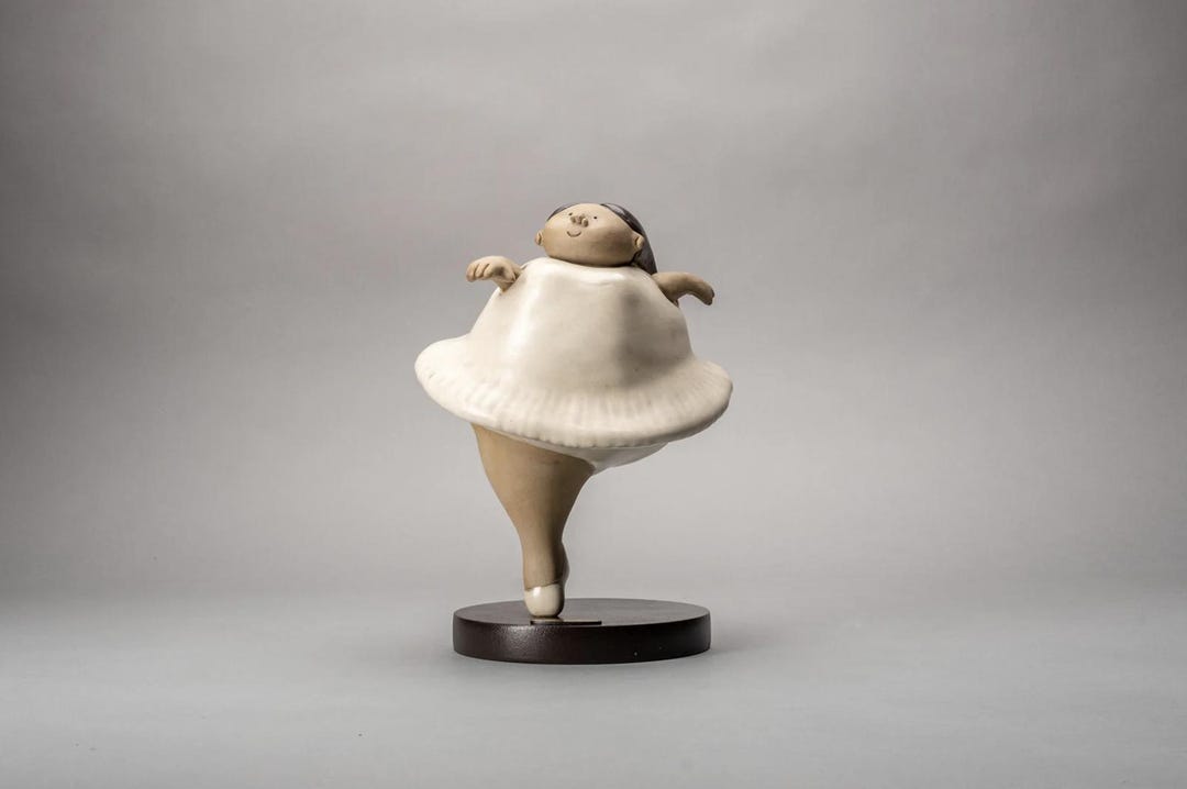 The Ballerina – Handmade Ceramic Sculpture of a Folkloric Ballet Dancer ...