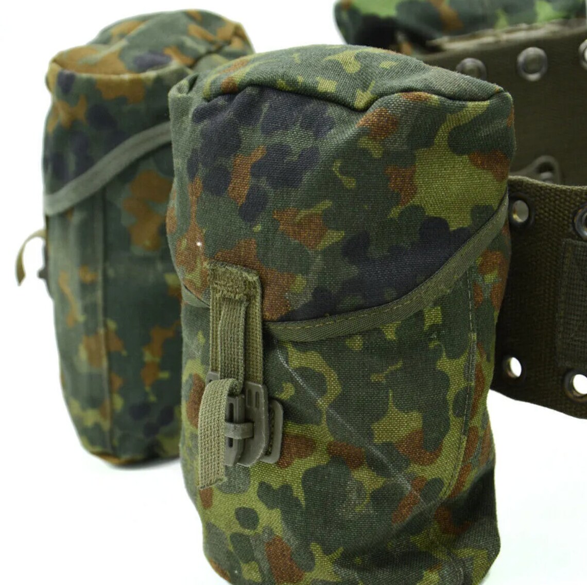 Bundeswehr Genuine German Army Chest Rig Flecktarn Tactical Webbing Set ...