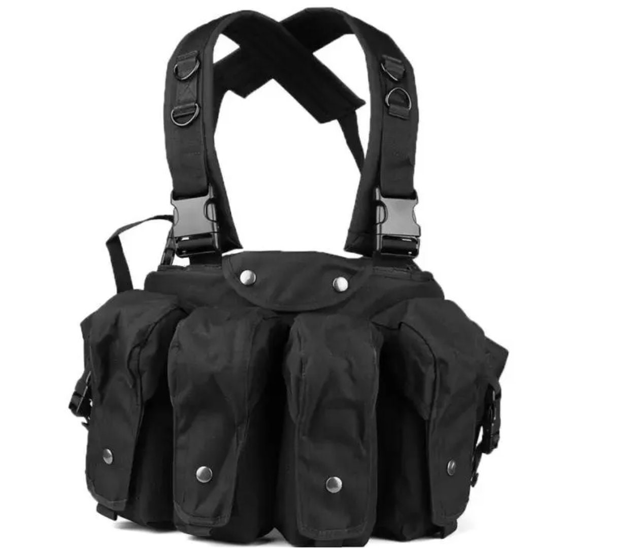 Soviet and Russian Tactical Vest juk for AK Mags, Chest Rig Black ...