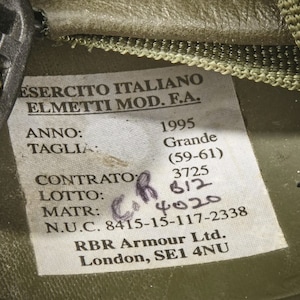 Italian Army Bulletproof Kevlar Helmet With Visor NATO PASGT Ballistic ...