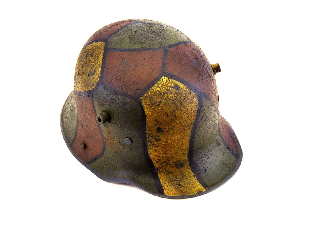 Stahlhelm M16 - WW 1 German Empire Western Front Mimikri Camo Steel ...