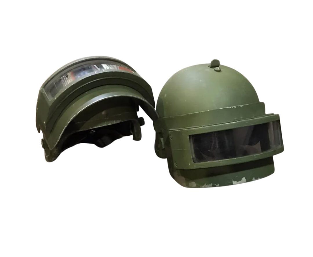 Authentic K6-3 Titanium Spetsnaz Helmet With Visor - Russian Soviet ...