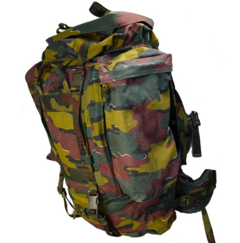 Belgian Army M97 100 Litres Jigsaw Camouflage Rucksack, Surplus in Good ...
