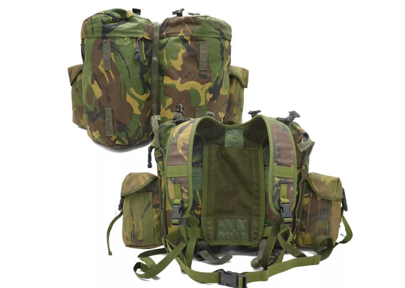Genuine British Army Rucksack Backpack Side Pouch DPM Bergen PLCE ...