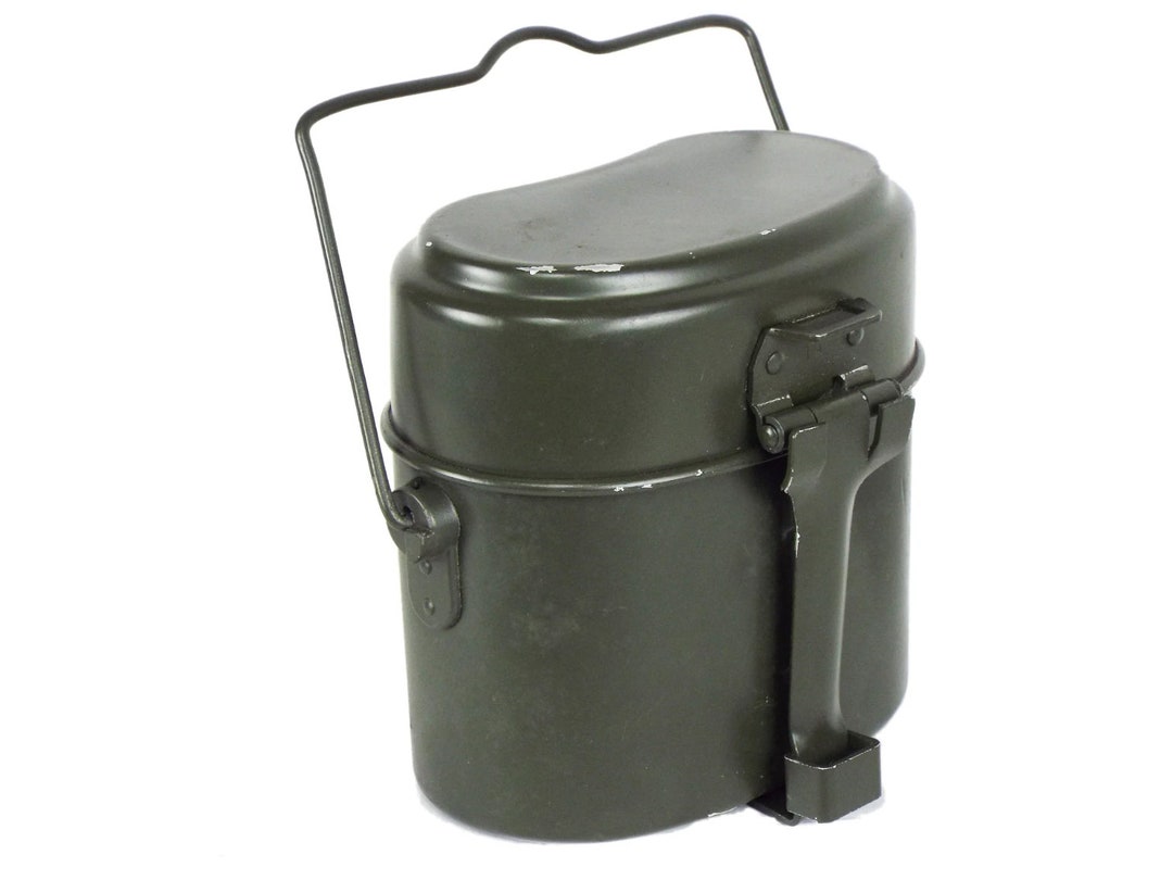 Austrian Military Mess Kit Aluminum Olive Hiking Camping Cookware Set ...