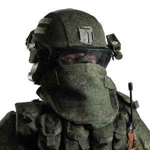 Soviet Russian Army Ratnik Anti-fragmentation Bomb Mask 6B49 Permyachk ...