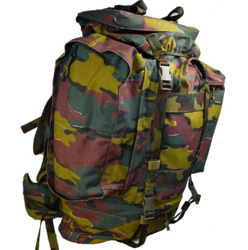 Belgian Army M97 100 Litres Jigsaw Camouflage Rucksack, Surplus in Good ...
