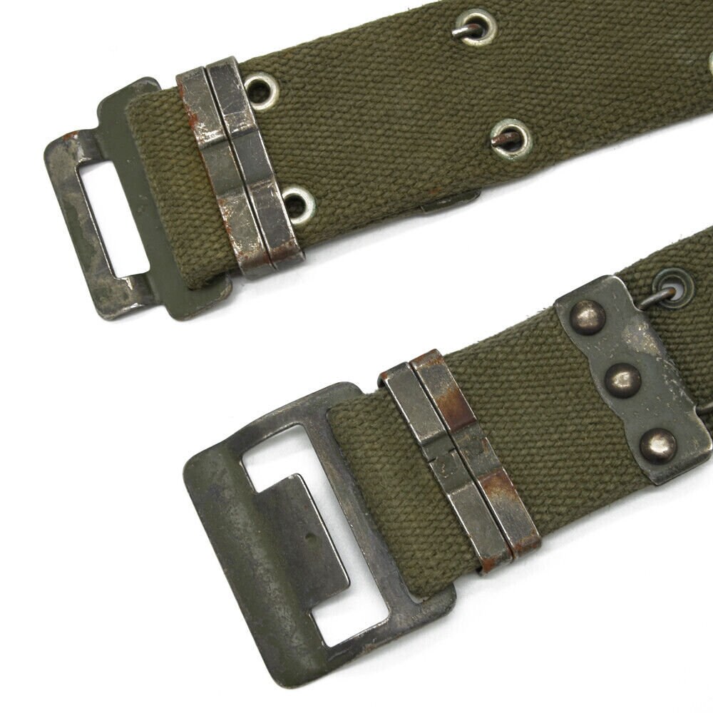 French Army Belt FAMAS Foreign Legion Combat System Olive Webbing Belt ...