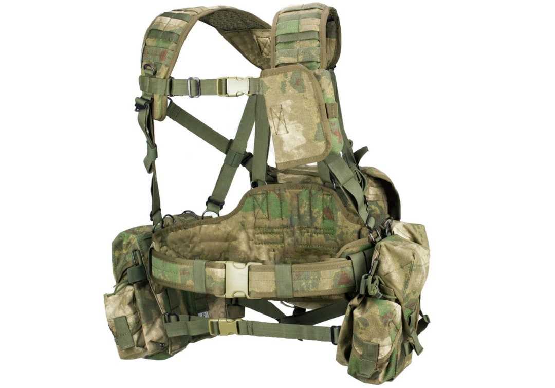 Soviet Spetsnaz Tactical Vest smersh A With Molle Pouches for AK Mags, Atacs Fg. Webbing System ...