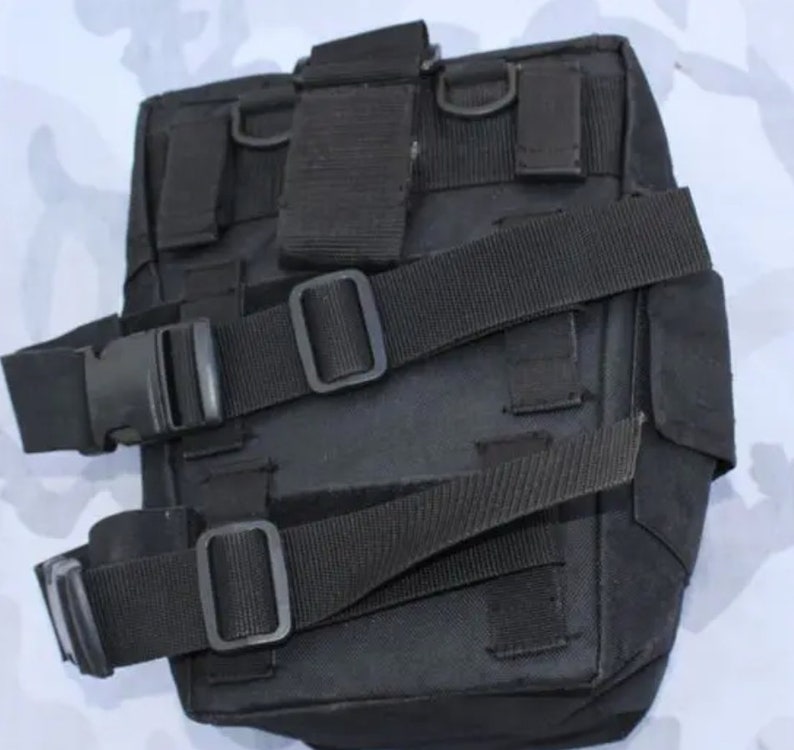 British SAS Black Drop Leg Gas Mask Pouch - MOLLE Tactical Gear - Etsy