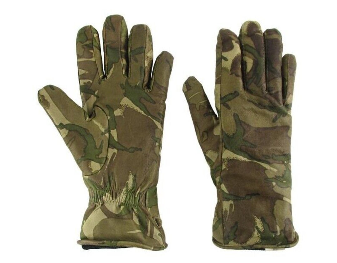 British Army Surplus MTP Camouflage Leather Hot Weather Combat Glove Odd's, Surplus in Perfect ...