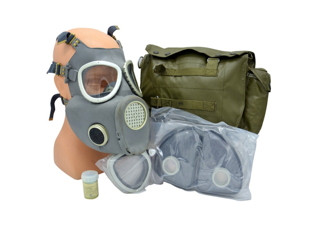 Polish Military MP4 Gas Mask With Bag & Filter - Etsy