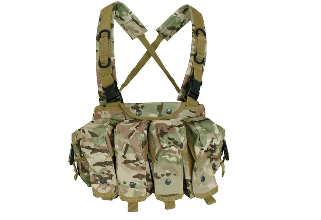 Soviet and Russian Tactical Vest Multicam "juk" for AK Mags, Chest Rig ...