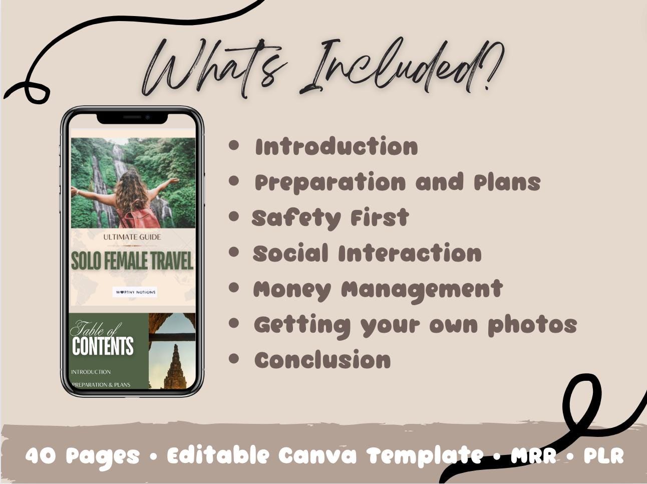 Solo Female Travel: Ultimate Guide to Solo Adventure 40 Pages Solo ...