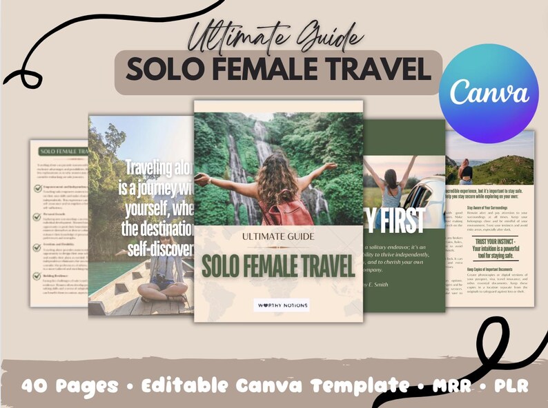 Solo Female Travel: Ultimate Guide to Solo Adventure 40 Pages Solo ...