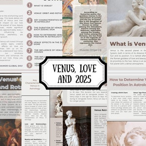 Discovering Venus 2025, Comprehensive Astrology Guide | Digital Book ...