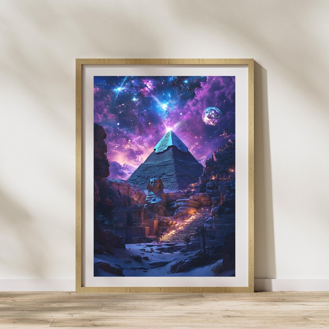 Celestial Pyramid Digital Art – Orion Constellation Alignment With Giza ...