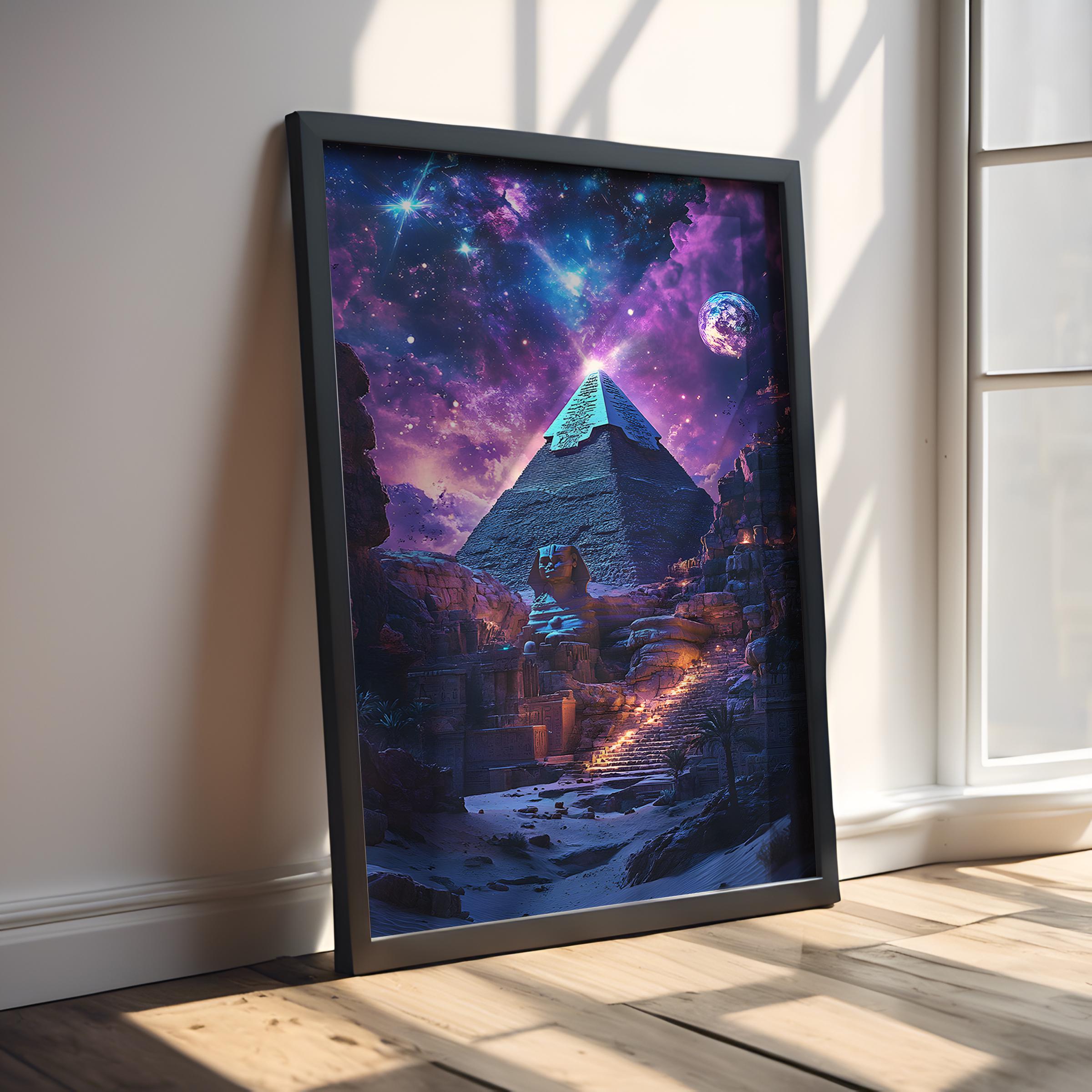 Celestial Pyramid Digital Art – Orion Constellation Alignment With Giza ...