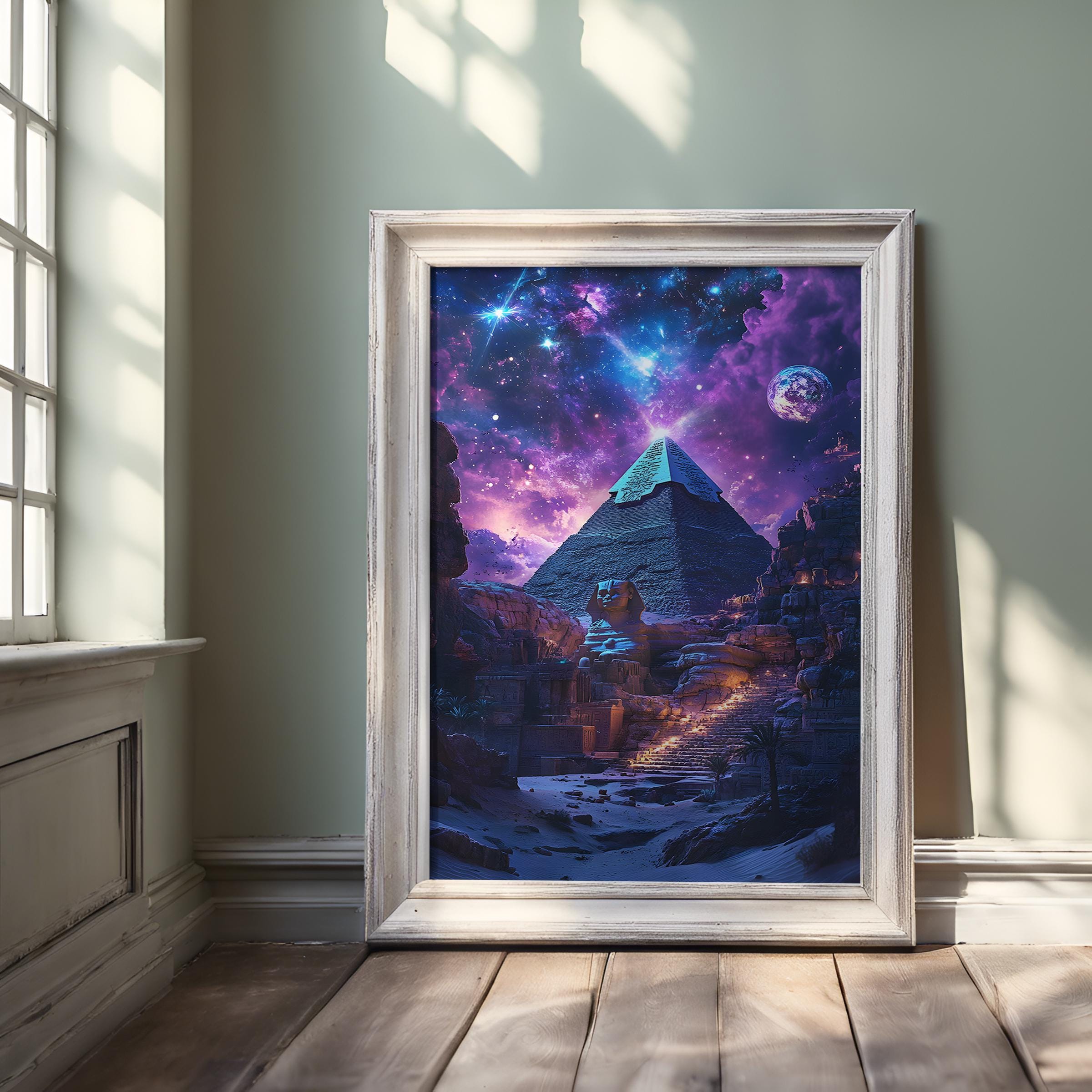 Celestial Pyramid Digital Art – Orion Constellation Alignment With Giza ...