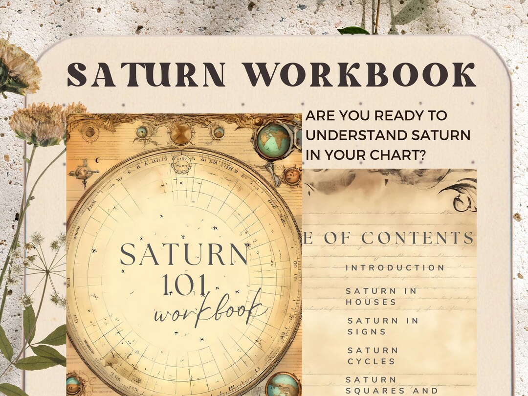 Saturn 101 Workbook: 36-page PDF + Notepad & Planners - Detailed Guide ...