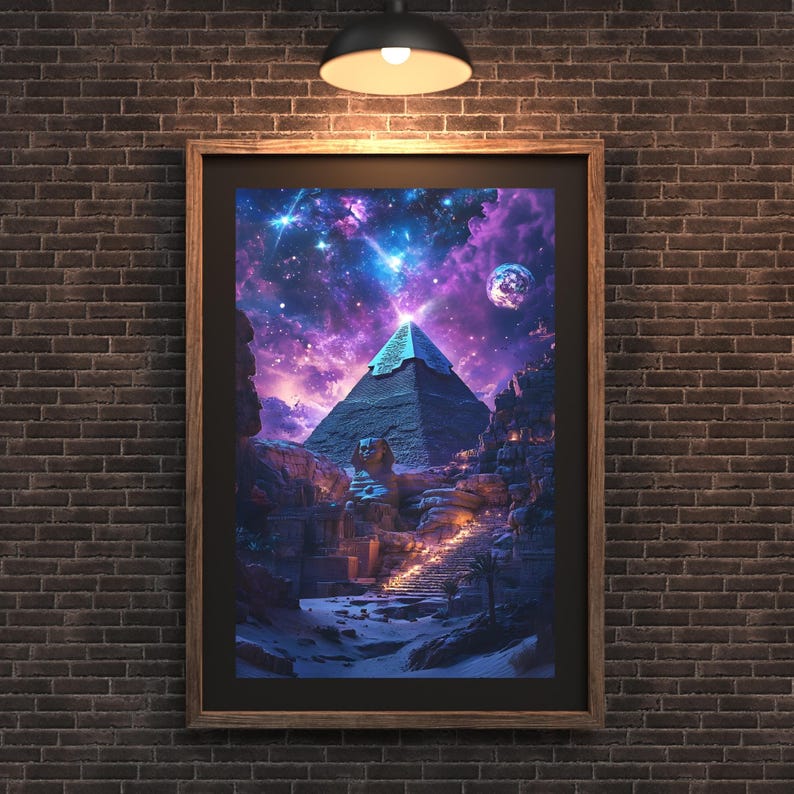 Celestial Pyramid Digital Art – Orion Constellation Alignment With Giza ...