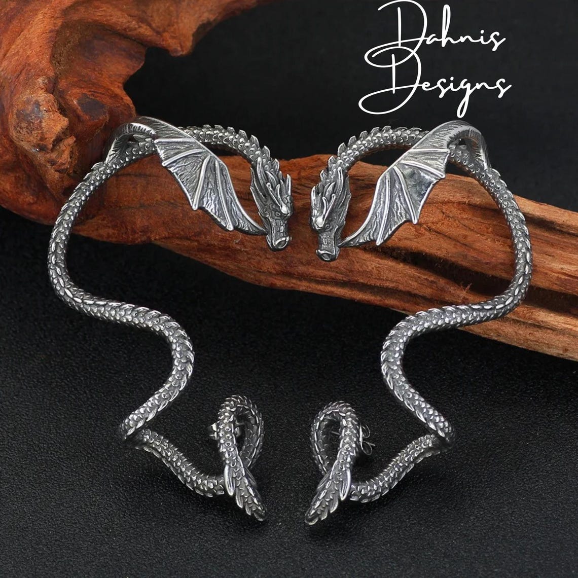 Dragon Cuff Earring for Women and Men Gothic Jewelry 2024 Year of the ...