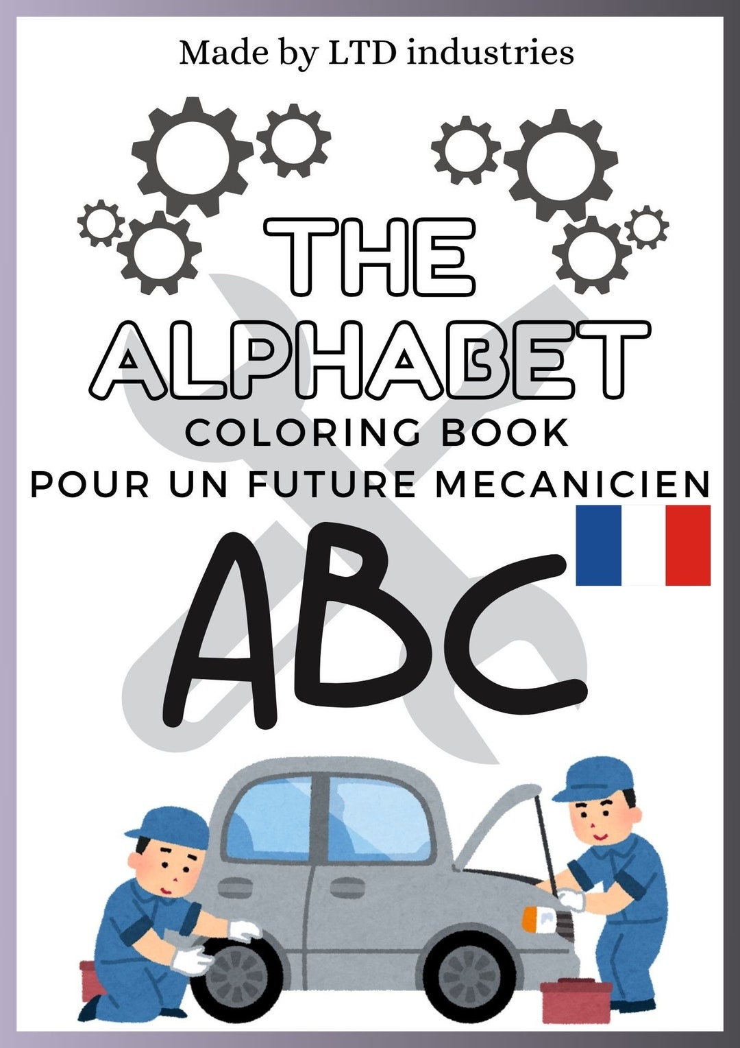 The Alphabet Coloring Book for Future Mechanics - Etsy