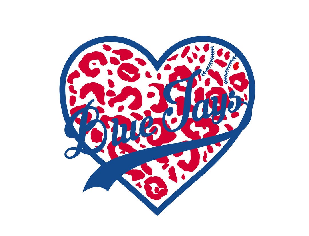 Blue Jays Heart Svg, Sports Svg, Baseball Svg, Svg Files for Cricut ...