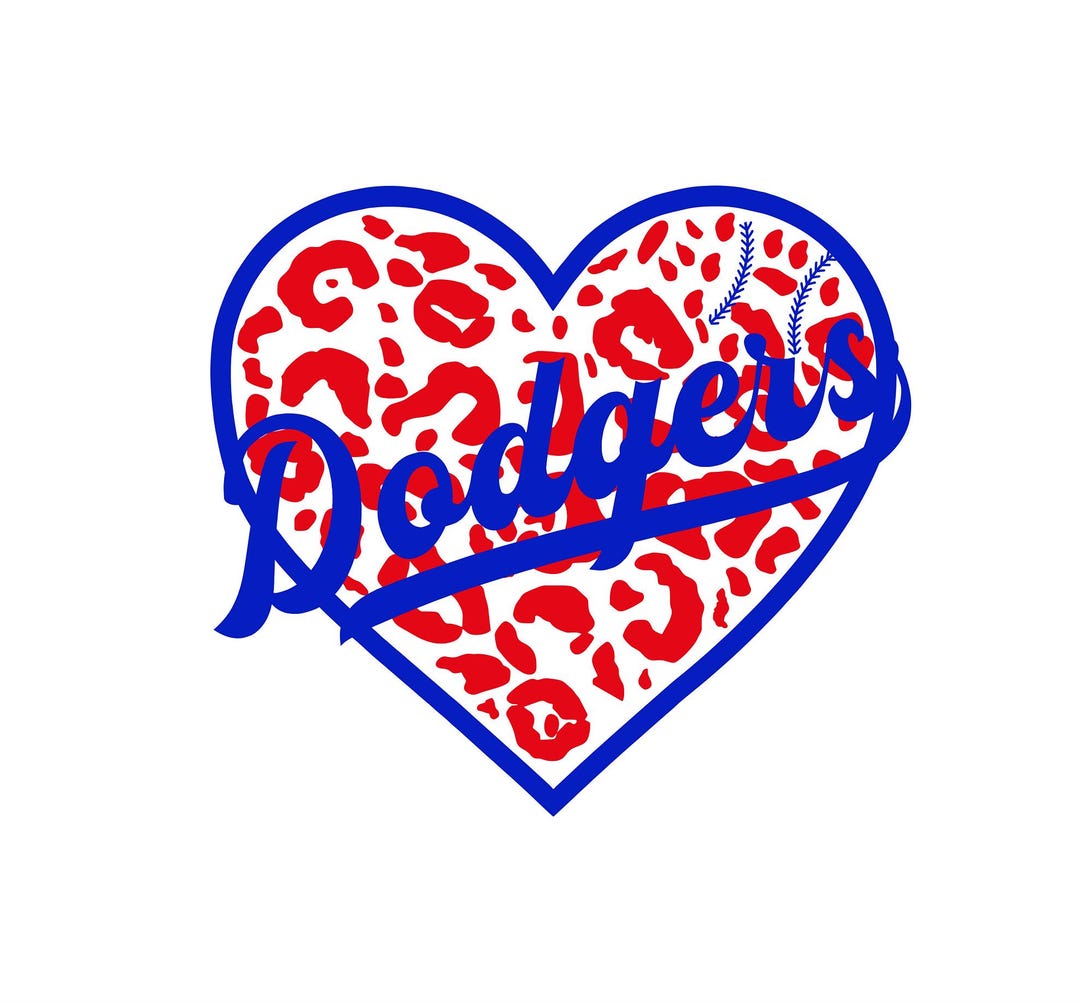 Dodgers Heart Svg, Dodgers Baseball Svg, Dodgers Retro Png, Dodgers ...