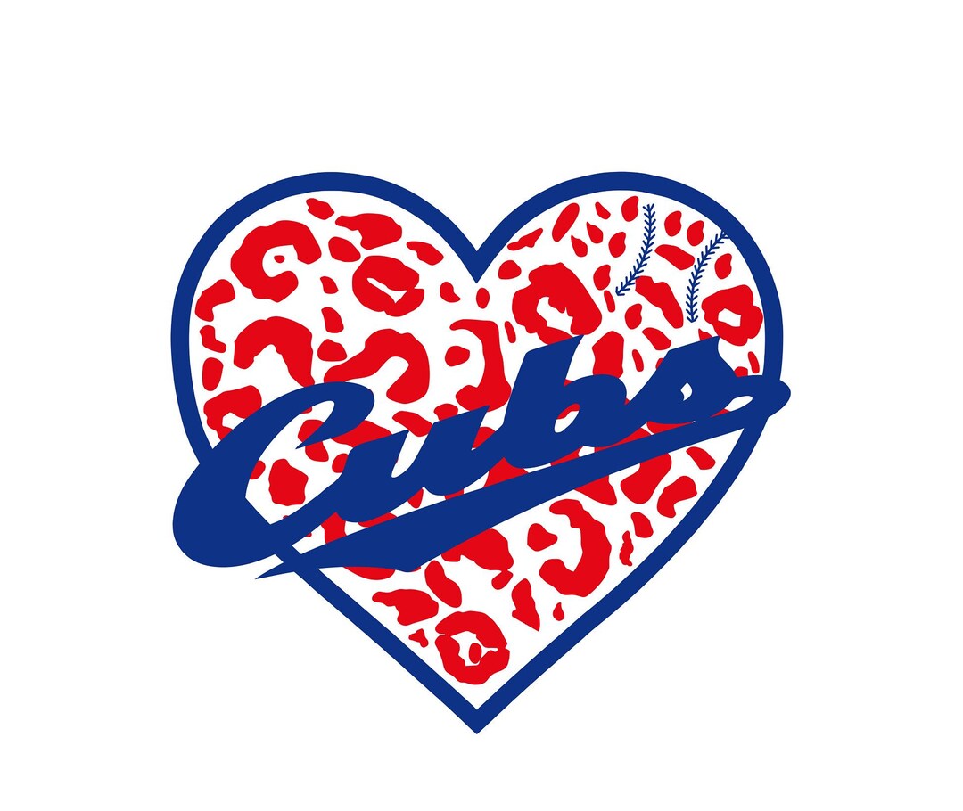 Cubs Heart Svg, in My Cubs Era Svg, Sports Svg, Baseball Svg, Svg Files ...