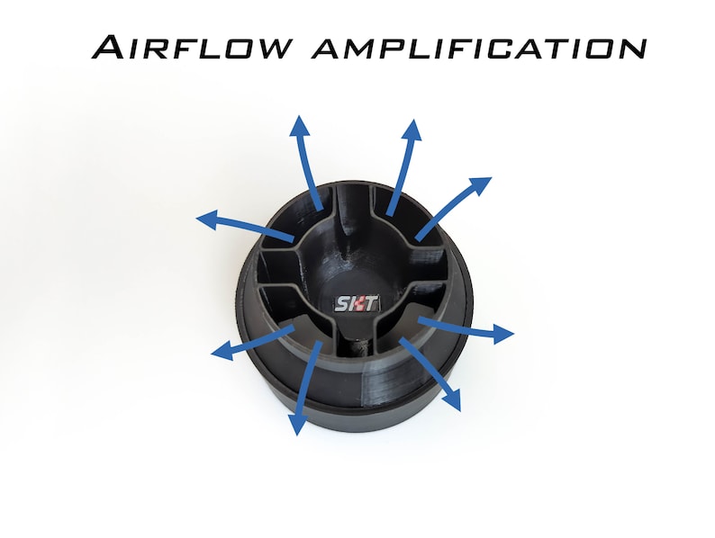 SKT Adjustable Air Duct for Sim Racing Airflow Amplifier Adjustable in ...