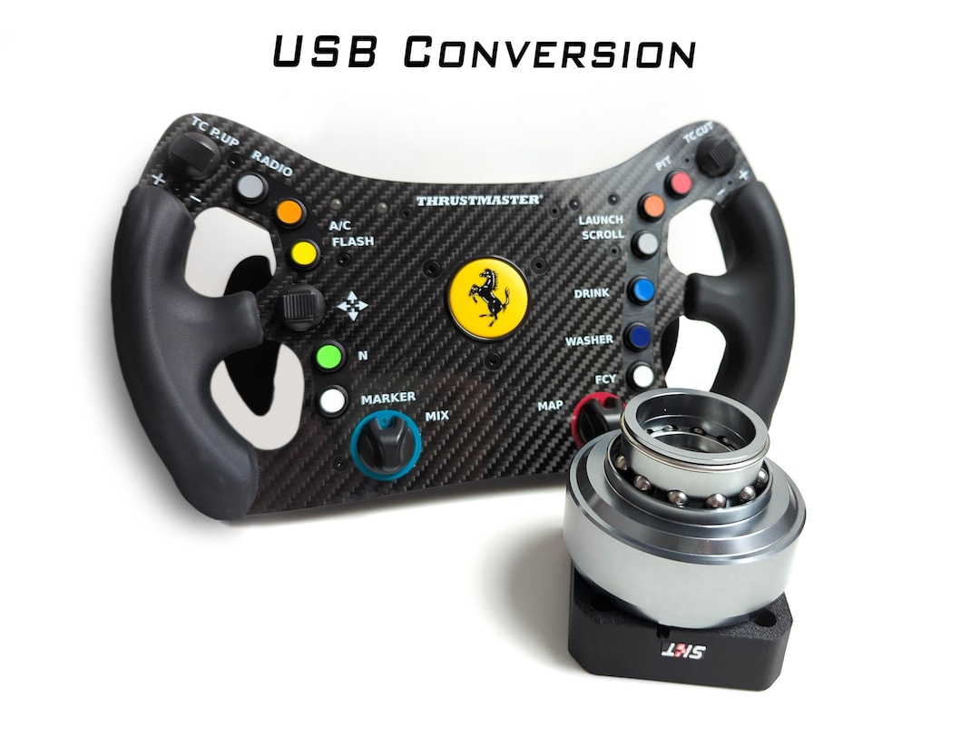 Conversion Kit for Thrustmaster 488 GT3, Evo 32R | USB Adapter ...